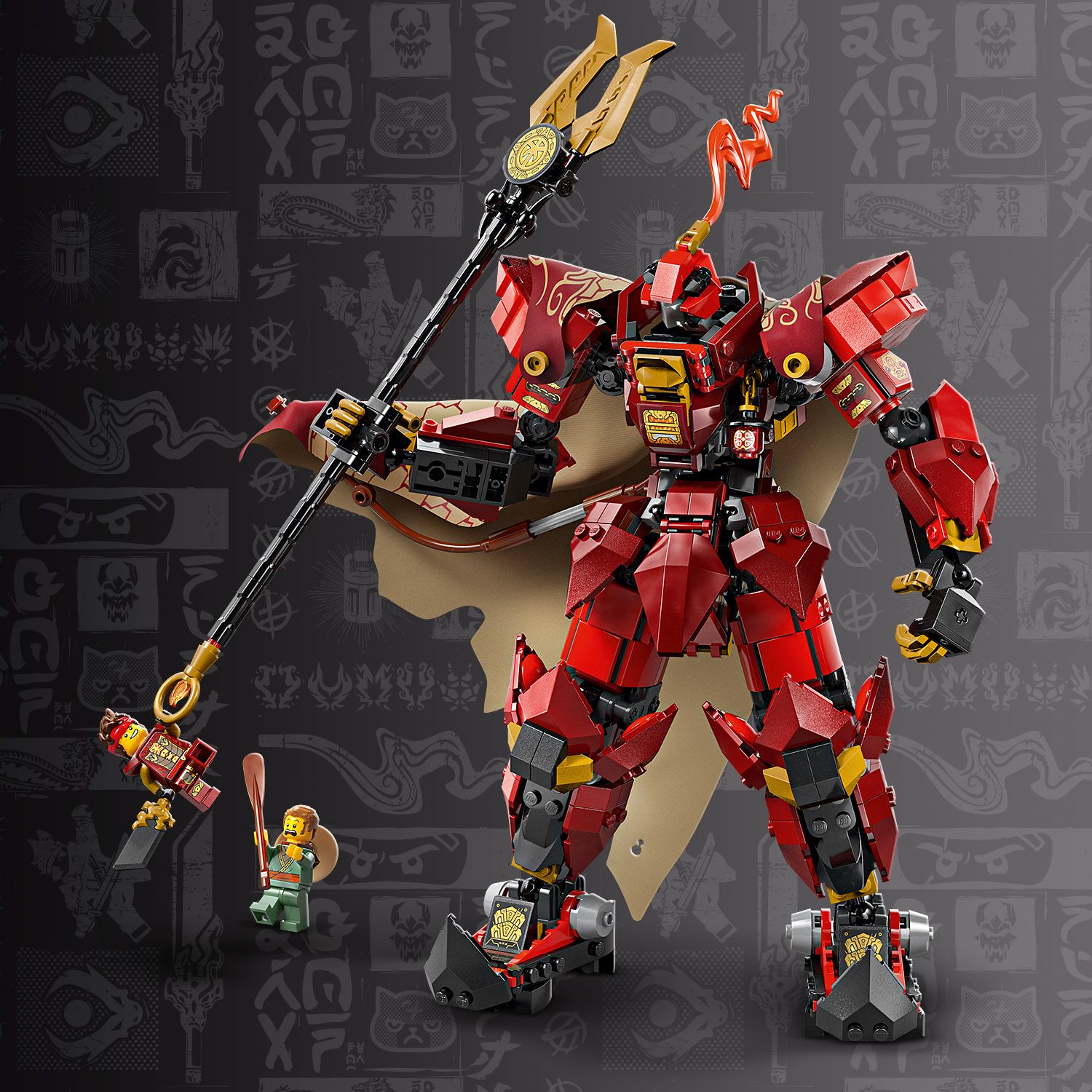 LEGO NINJAGO 71846 The Fire Knight Mech (996pcs.), Building Blocks ...