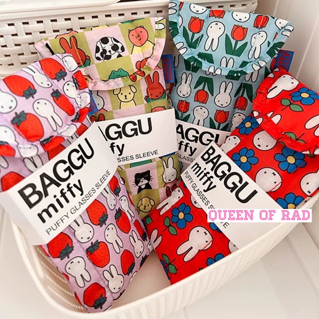 [พร้อมส่ง🇹🇭] กระเป๋าใส่แว่น Baggu x Miffy (ถ่ายจากสินค้าจริง) | Shopee Thailand