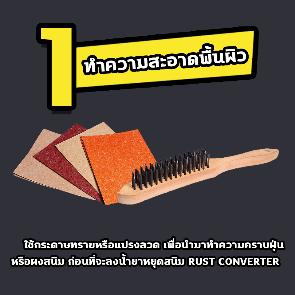 น้ำยากำจัดสนิม หยุดสนิม Rust Away Rust Converter ยับยั้งการเกิดสนิมขึ้น ...