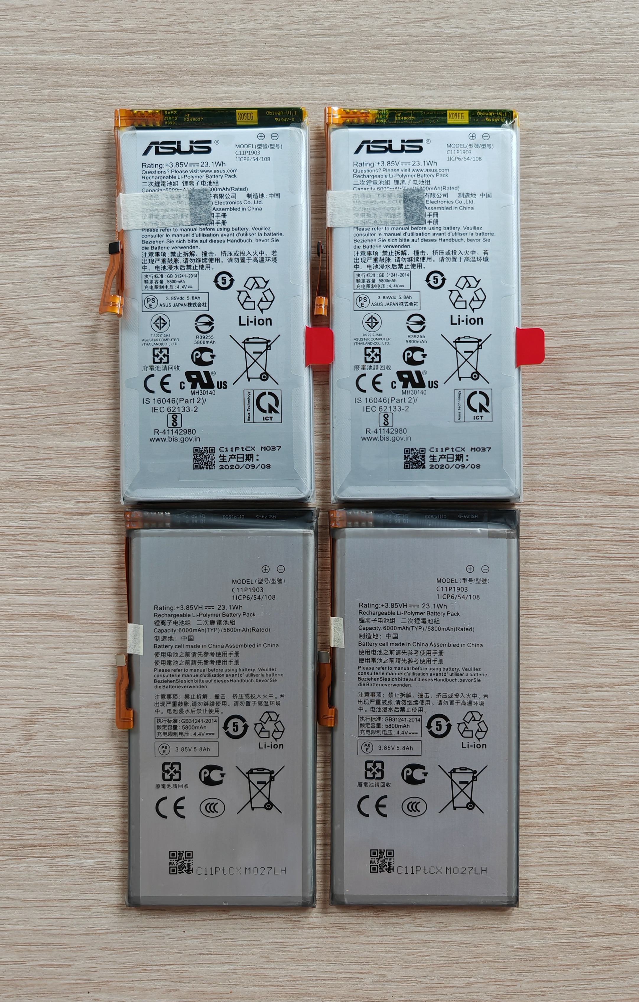 🌸 แบตเตอรี่แท้ For Asus ROG Phone 3 ZS661KS Battery Model C11P1903 แถม ...