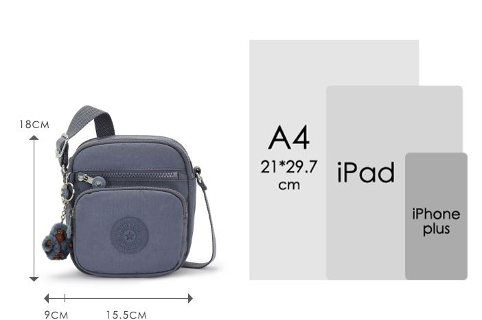 กระเป๋า Kipling รุ่น RON สี Navy Mist WB | Shopee Thailand