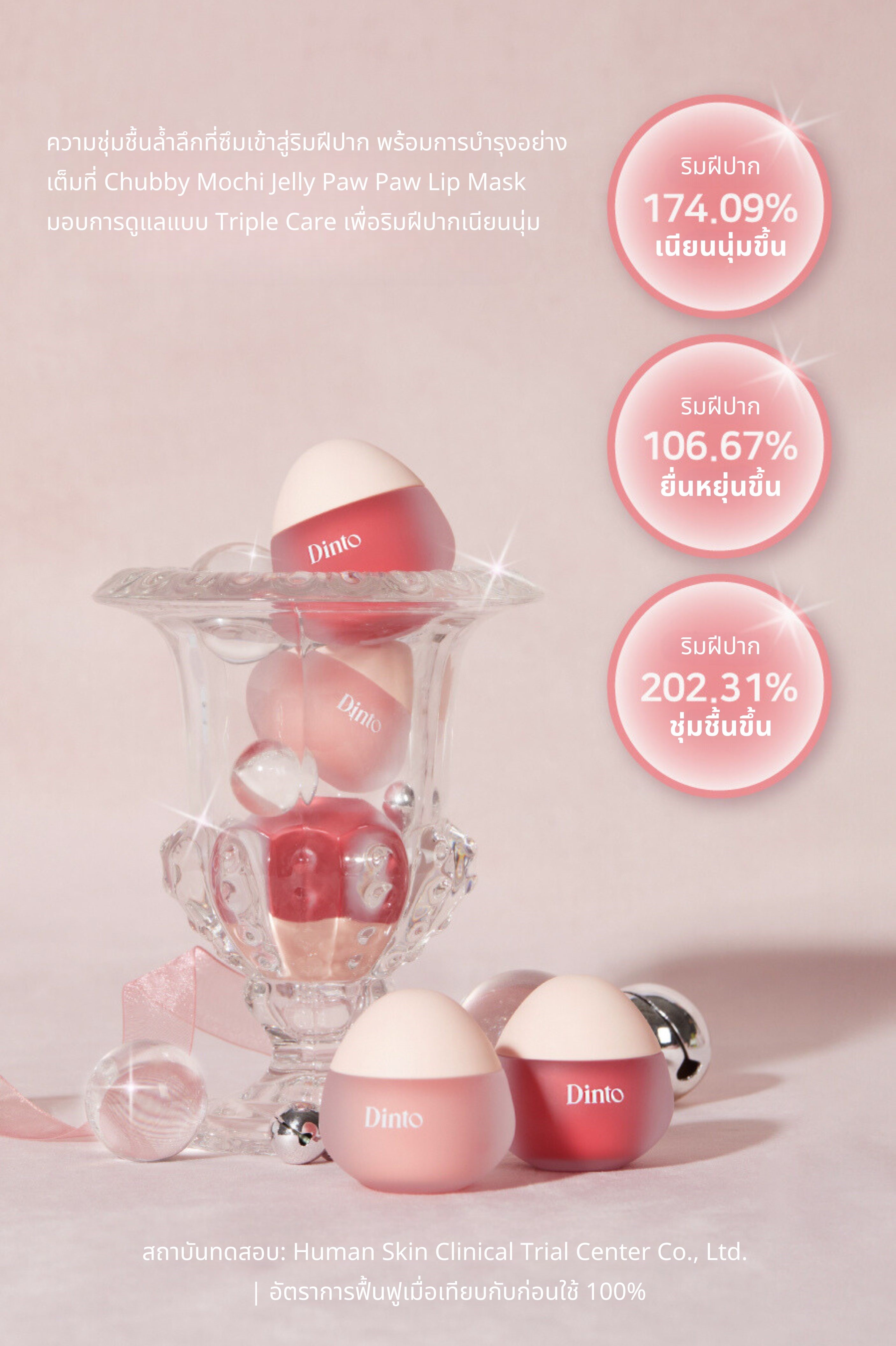 [Le Chat Botté Edition] Dinto : Chubby Mocchi Jelly Paw Paw Lip Mask 10g | Shopee Thailand