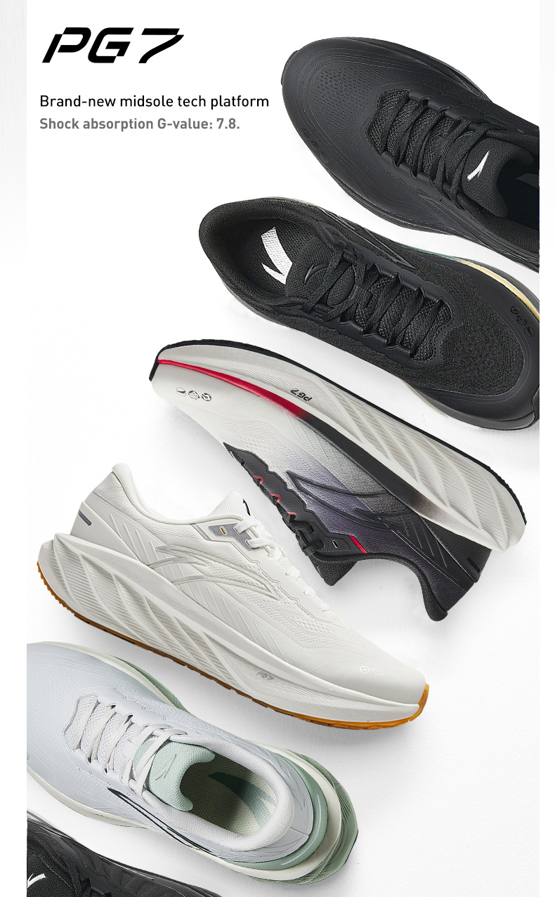 ANTA FLOAT PG7 รองเท้าวิ่งคุชชั่นผู้ชาย 2E Widefoot รองเท้ากีฬา ...