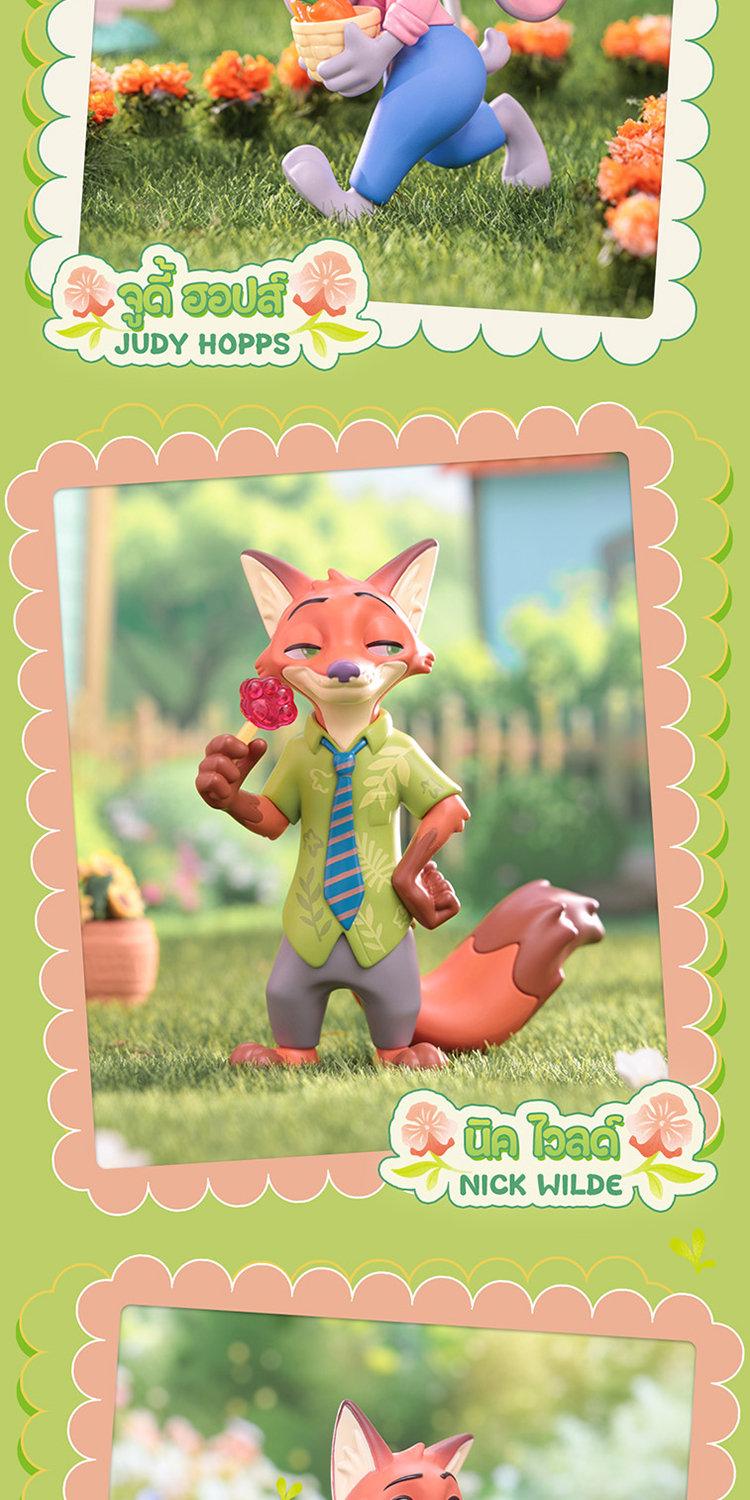 TOPTOY x Disney Zootopia Flower World Series Blind Box ของเล่นฟิกเกอร์ ...
