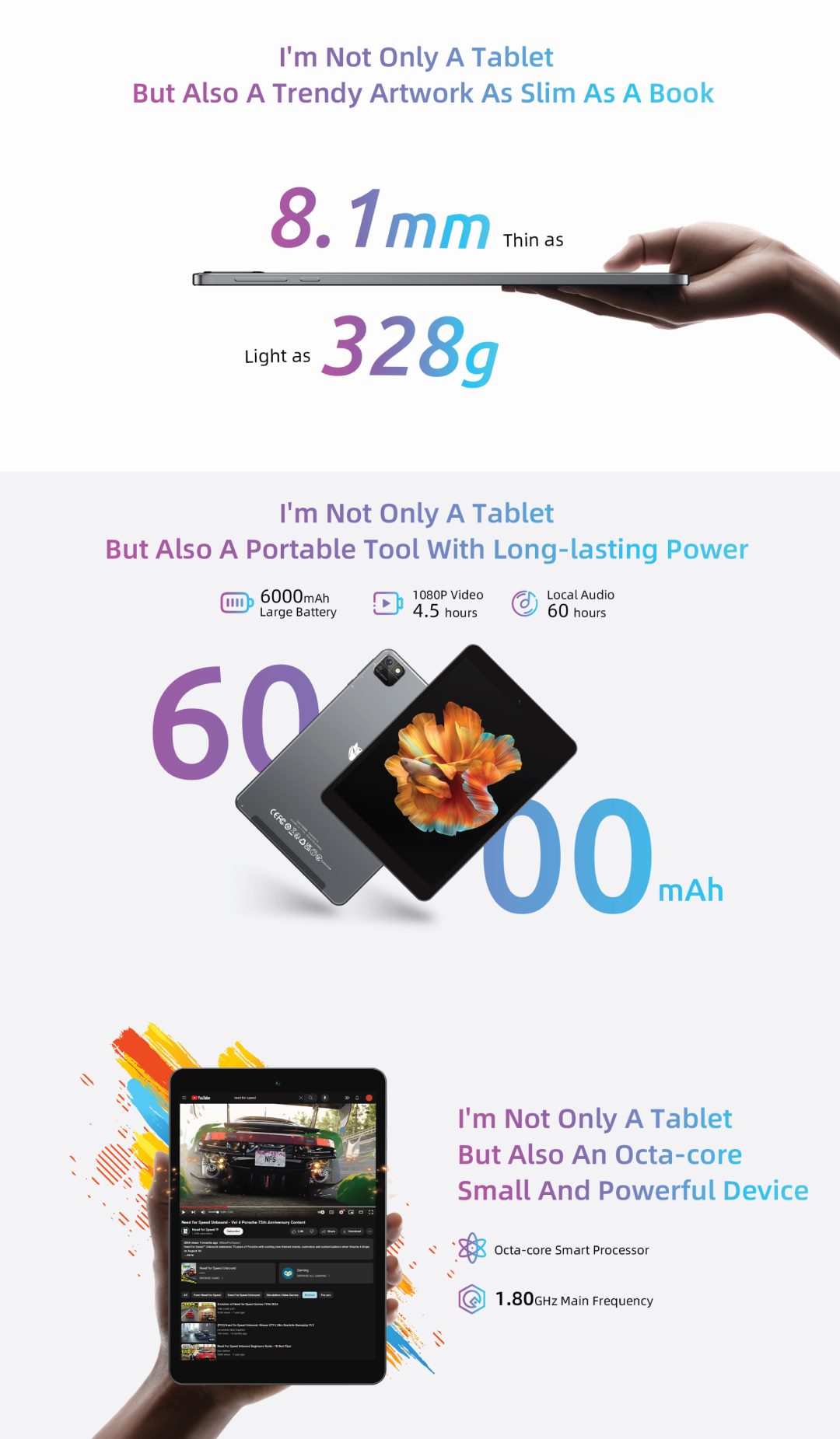 🇹🇭 (ส่งไว) (แถมฟรีเคส) BMAX i8 Tablet 8 นิ้ว IPS 2K RAM 12GB (4GB+8GB ...