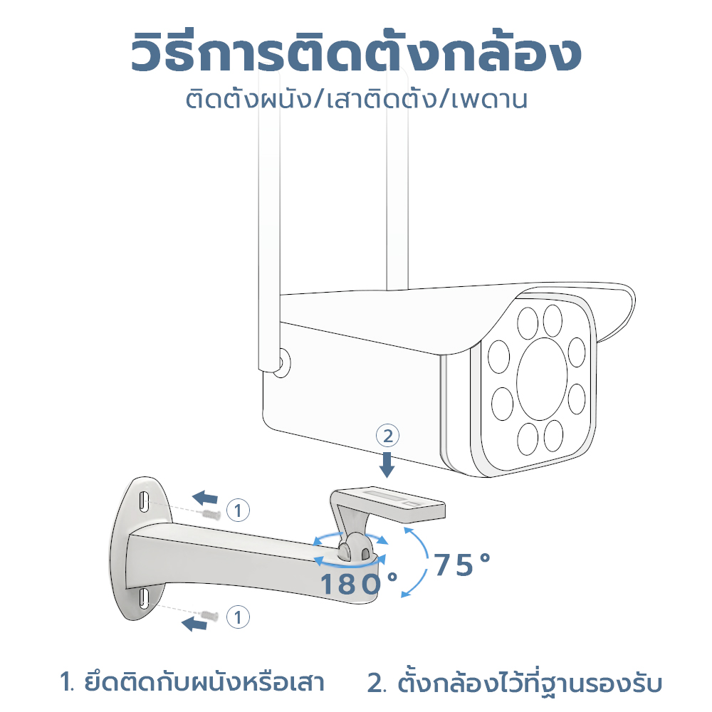 Aisee IR + White Lamp คืนวิสัยทัศน์ กล้องวงจรปิด WiFi IP Camera 8MP 8.0 ...