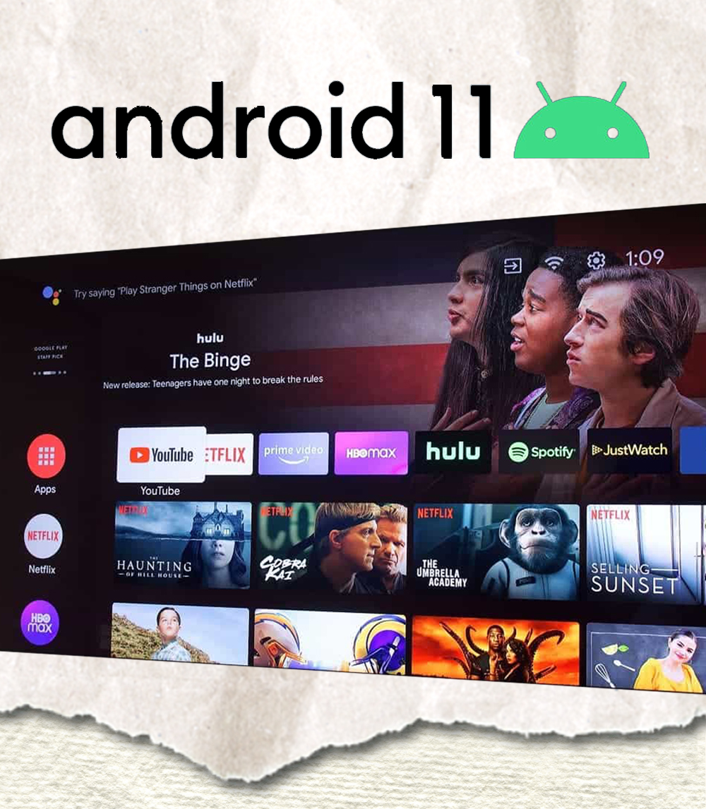 Aconatic ทีวี 55 นิ้ว LED 4K UHD Android TV 11.0 รุ่น 55US800AN ระบบปฏิบัติการ Android/Netflix ...