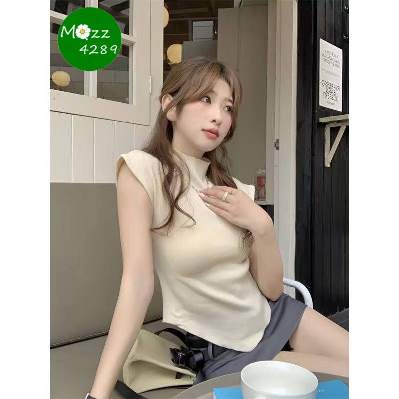 MQzz4289 *พร้อมส่ง* เสื้อไหมพรมแขนล้ำ คอสูง ทรงสวย FreeSize | Shopee ...