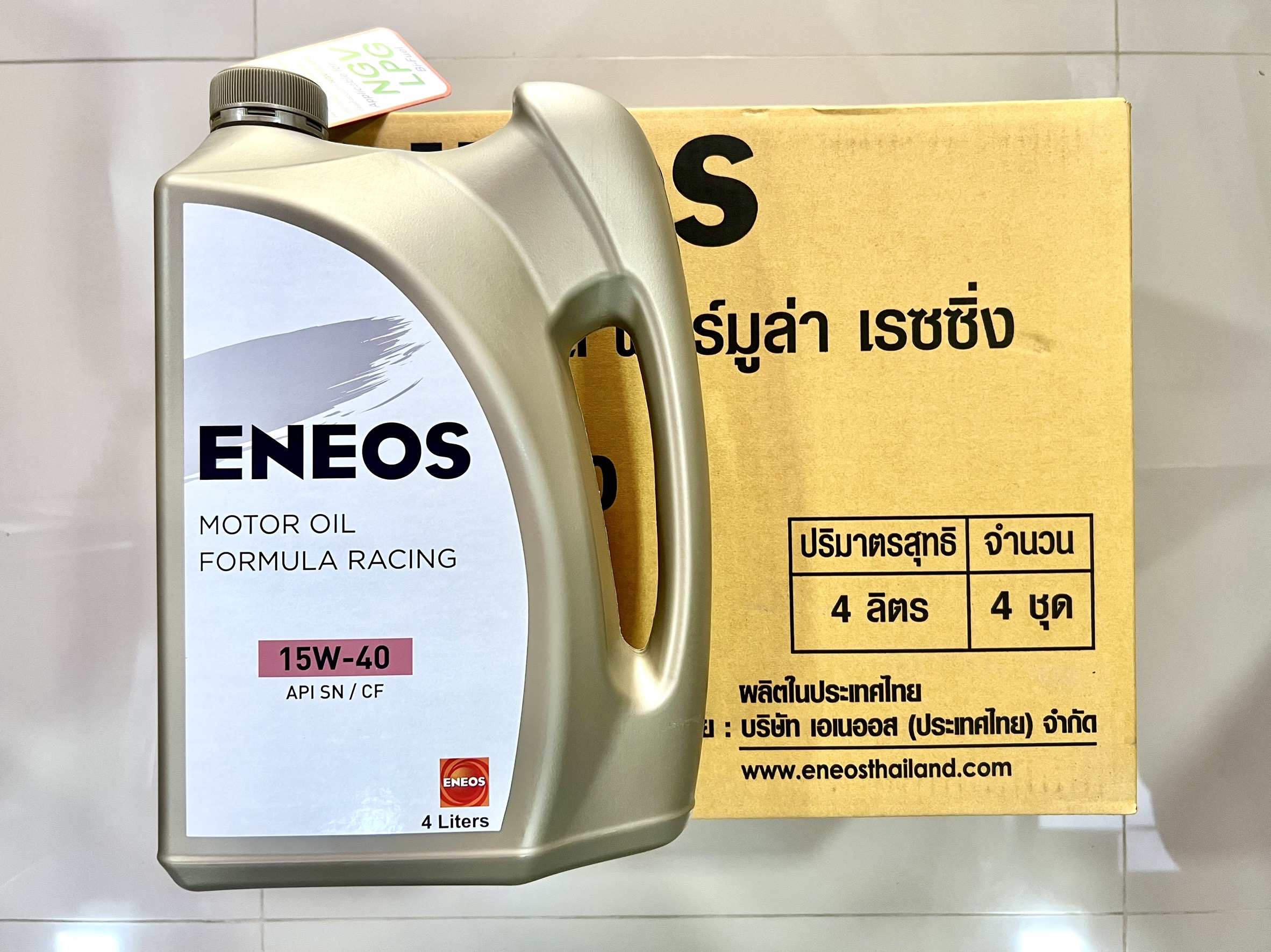 ENEOS MOTOR OIL FORMULA RACING 15W-40 น้ำมันเครื่องกึ่งสังเคราะห์ 1 ลัง ...