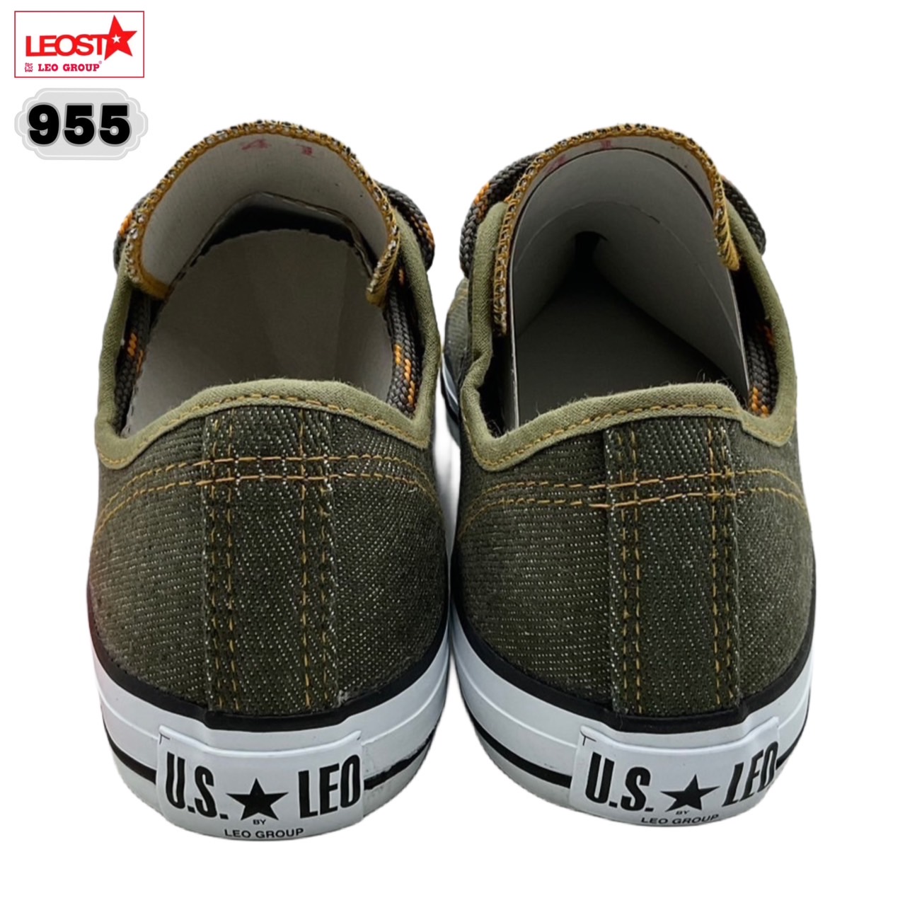 รองเท้าผ้าใบ LEO STAR (955,ผ้ายีนส์) (SIZE 37-45) | Shopee Thailand