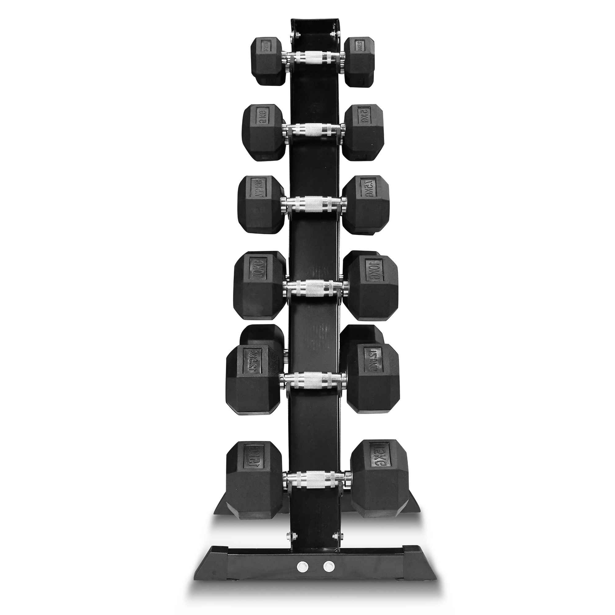 ดัมเบล HEX 6 คู่ (2.5-15KG) พร้อมขาตั้ง - เครื่องออกกำลังกาย แบรนด์ ...