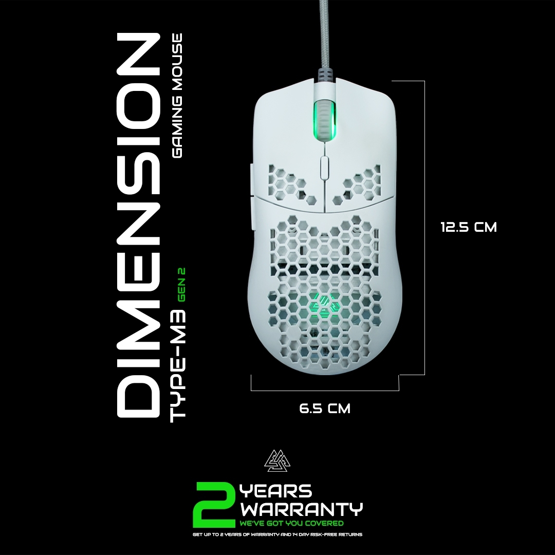 EGA TYPE M3GEN2 GAMING MOUSE เมาส์เกมมิ่ง มีสาย ไฟ RGB PIXART 3327 ปรับ ...