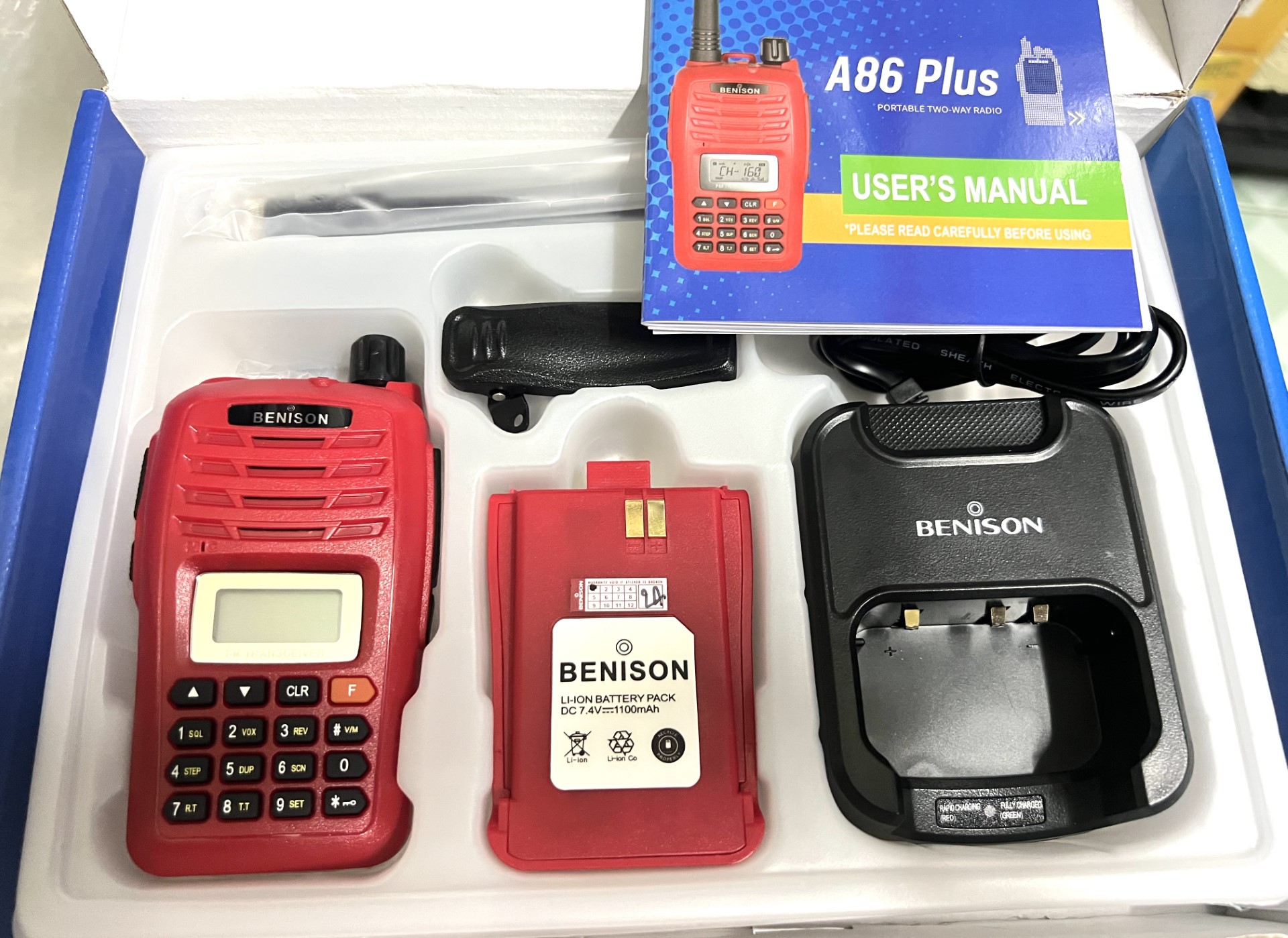 วิทยุสื่อสาร BENISON A86 (Plus) กำลังส่ง 5 วัตต์ (160ช่องใช้งาน) | Shopee Thailand