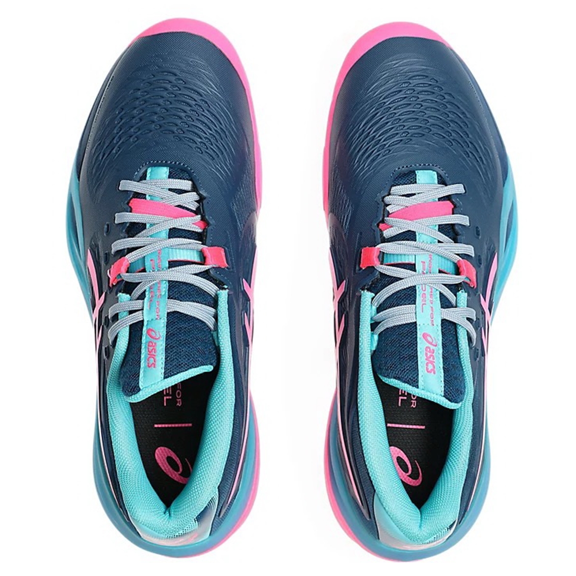 Asics รองเท้าเทนนิสในร่มผู้ชาย Gel-Resolution X Padel | Mako Blue/Hot ...