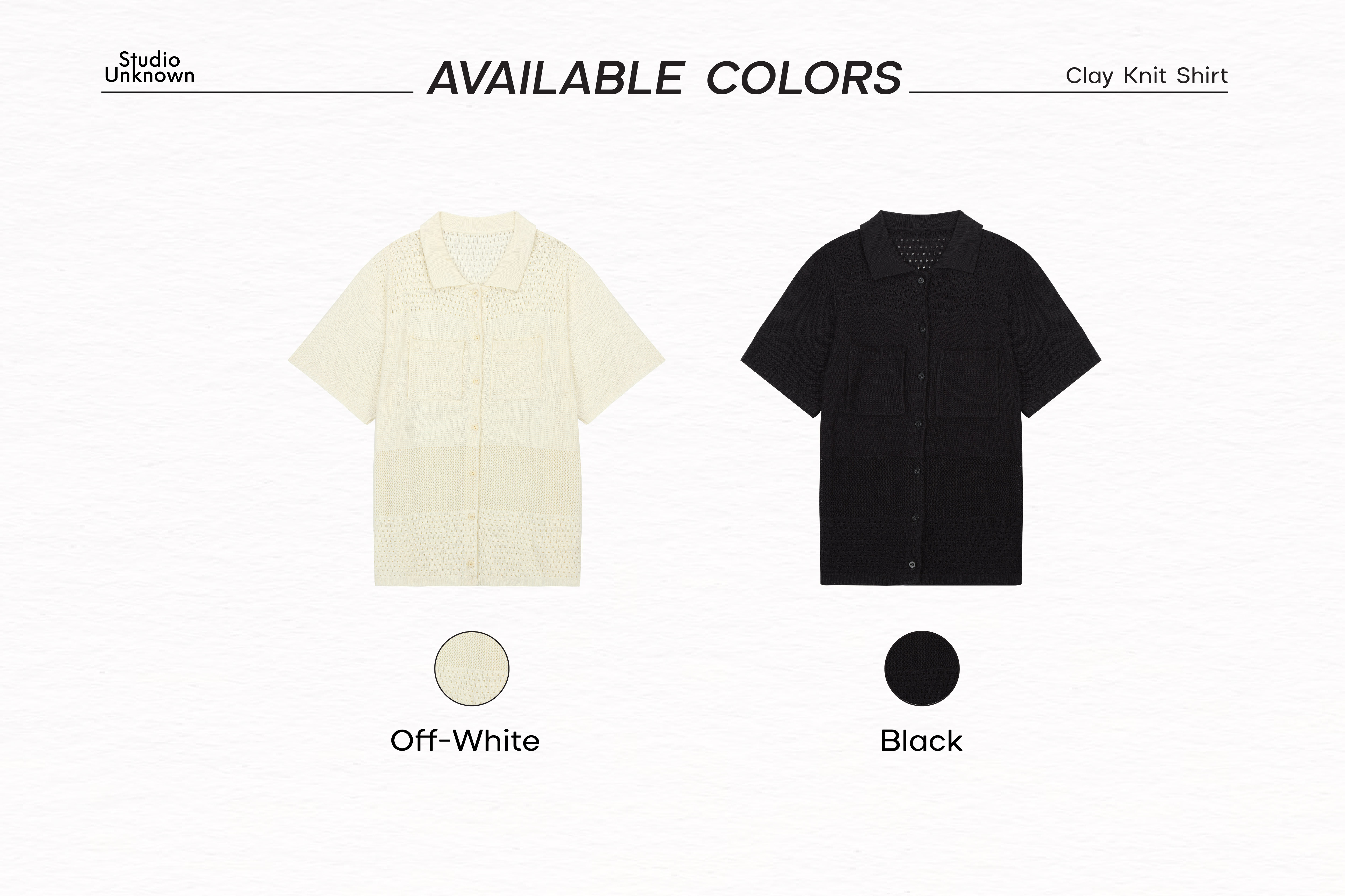 STUDIO UNKNOWN - Clay Knit Shirt เชิ้ตโอเวอร์ไซส์นิต | Shopee Thailand