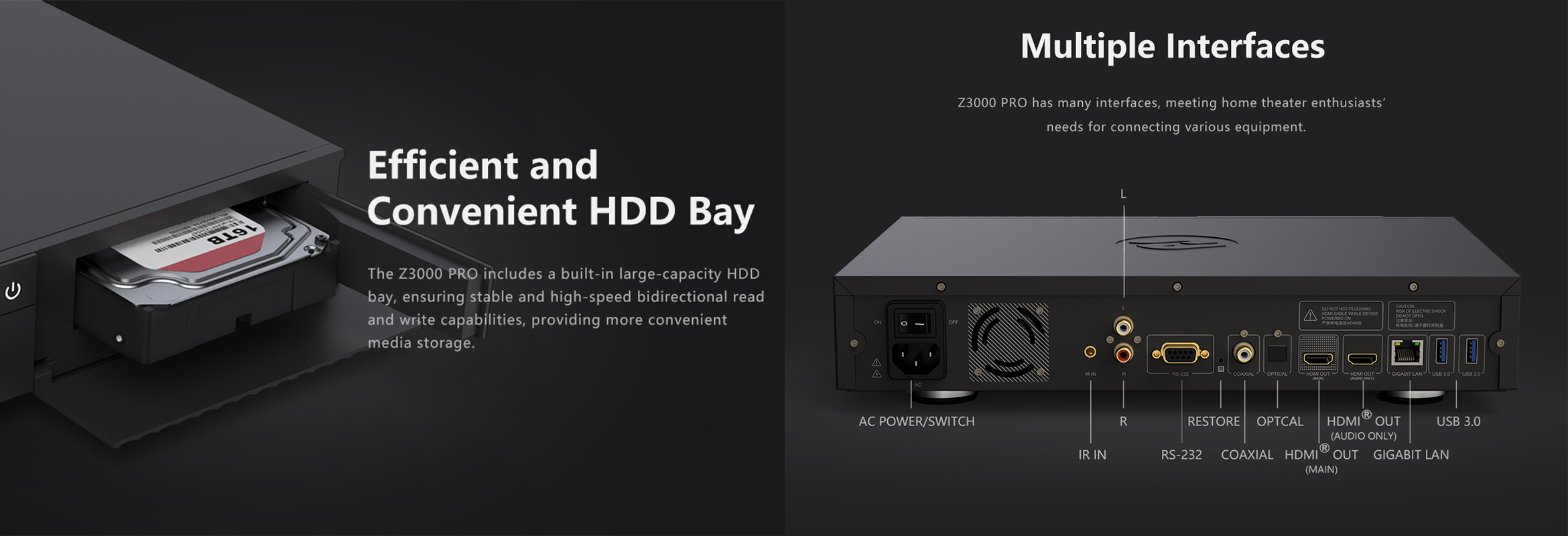 [ศูนย์ไทย] ใหม่ Zidoo Z3000 PRO 8K Media Player โปรเซสเซอร์ Amlogic S928X-K 64 บิต RAM 8GB ROM ...