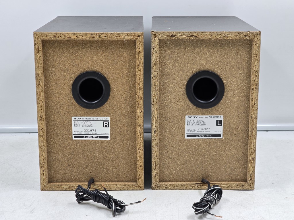 BA77 ลำโพง 1 คู่ มือสองญี่ปุ่น (874-927) SONY SS-CM100 30W 6 โอห์ม Woofer 3.5 นิ้ว Size ตู้ ...