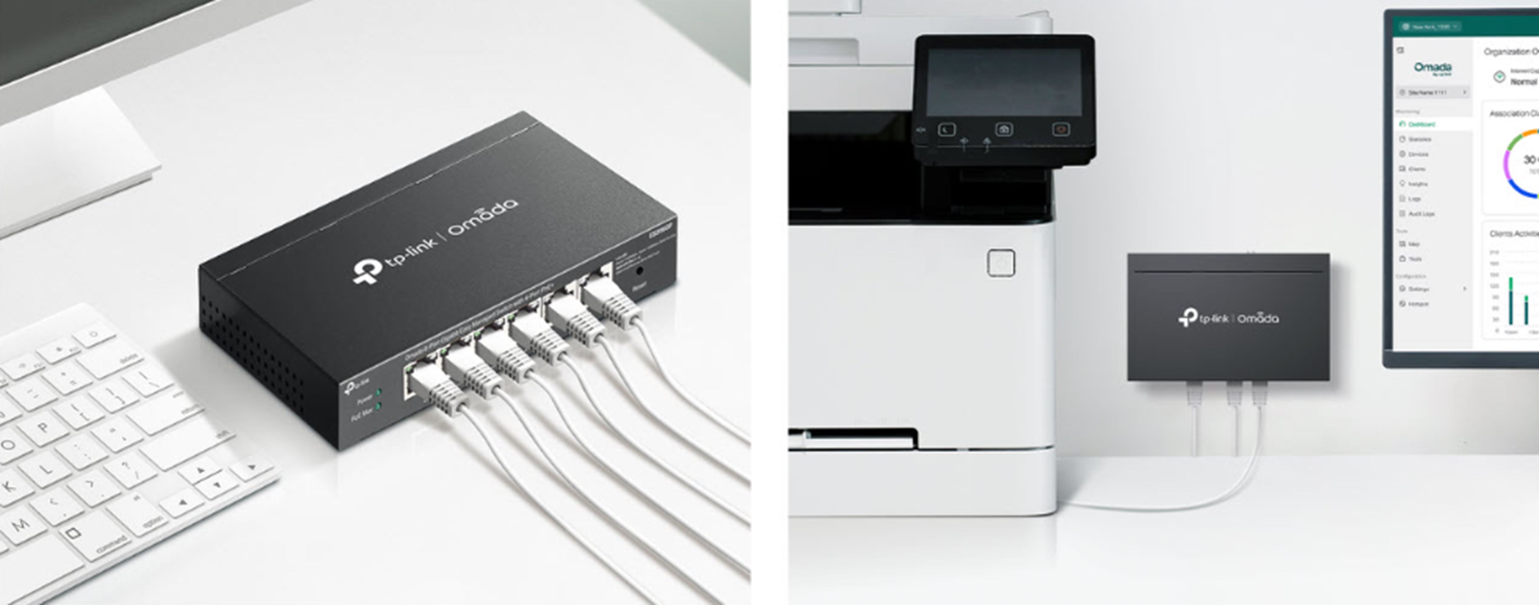 SWITCH HUB ( Poe 4 port อัพลิงค์ 2) TP-Link ES206GP Omada 6-Port ...