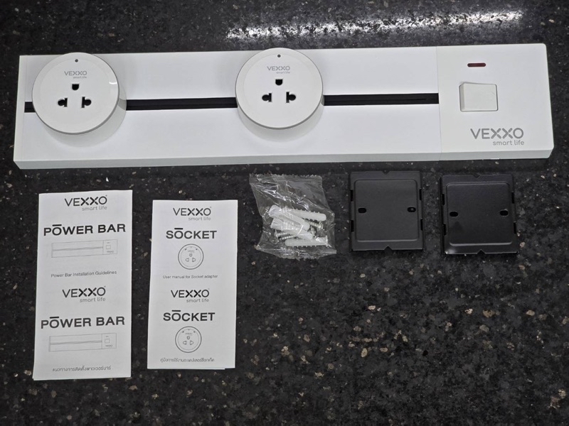 VEXXO POWERBAR รางไฟไร้สาย รองรับกำลังไฟสูงถึง 8,000 วัตต์ ปรับตำแหน่ง ...