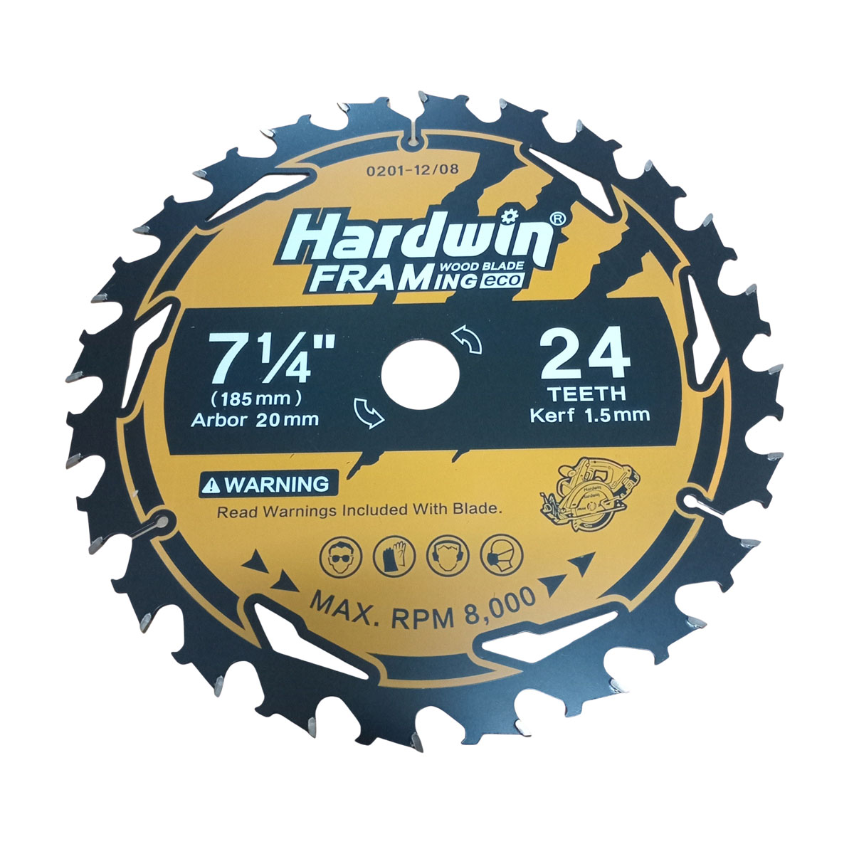 HARDWIN ใบเลื่อยวงเดือน ตัดไม้ ฟันคาร์ไบด์ ใบเลื่อย ตัดไม้ติดตะปู Circular Saw Blade | Shopee ...
