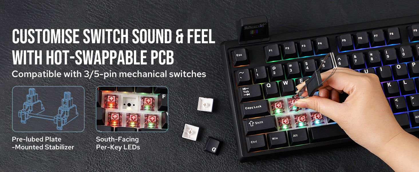 [ของแท้ 100%] EPOMAKER RT80 | Double Screens | คีย์บอร์ดเกมมิ่ง ...