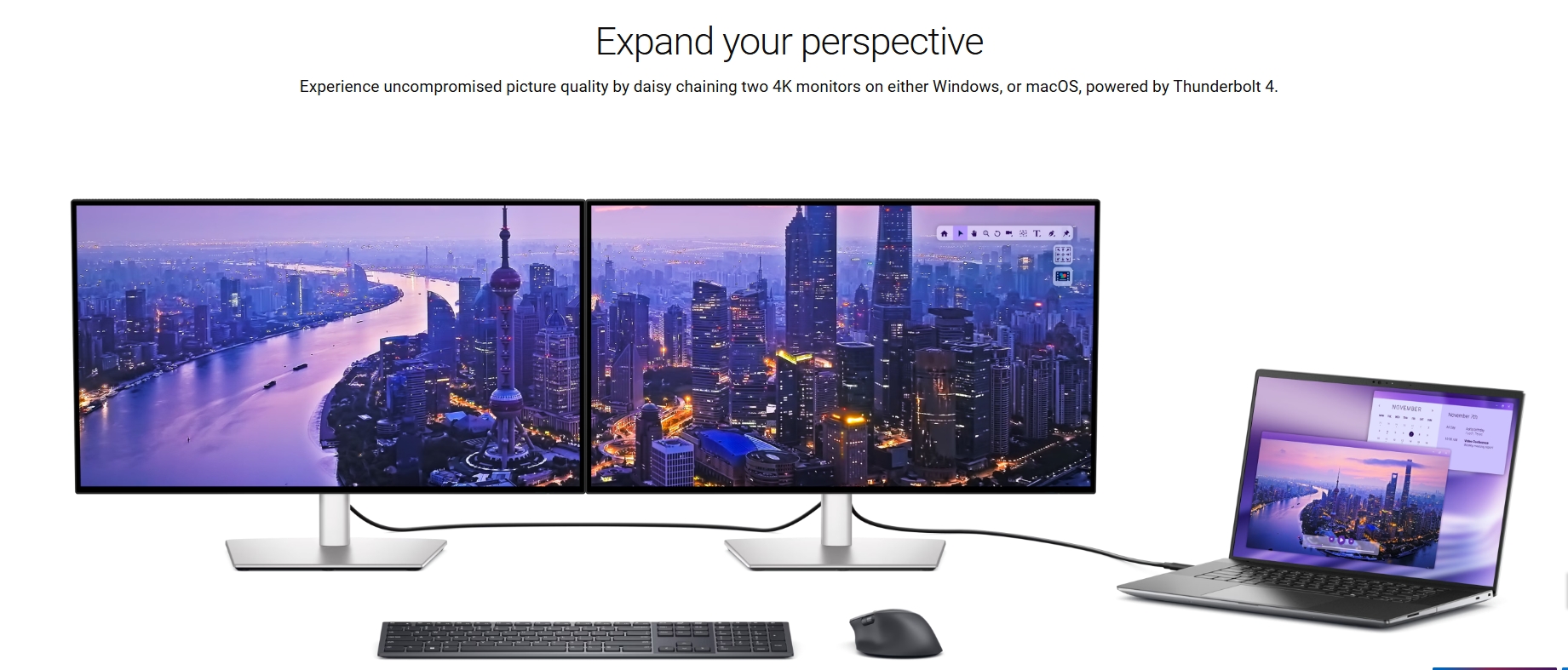 Dell UltraSharp U3225QE 32" 4K Thunderbolt4 Hub Monitor, 99% DCI-P3 ...