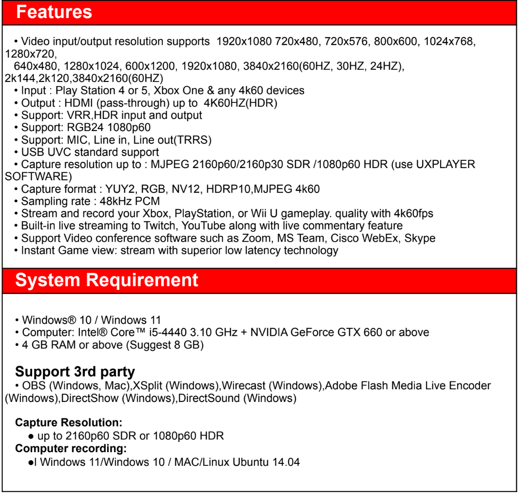 edio UGH90B 4K Video Capture Card บันทึกและสตรีม 4K60p | ประกัน 2 ปี | Shopee Thailand