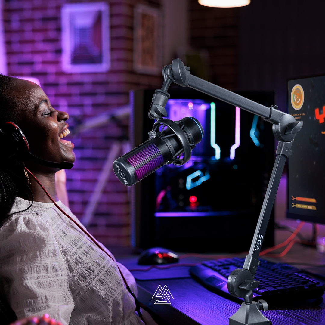 EGA ขาตั้งไมค์ EGA SM1 Microphone Boom arm แบบหนีบโต๊ะหมุนได้360องศา ...