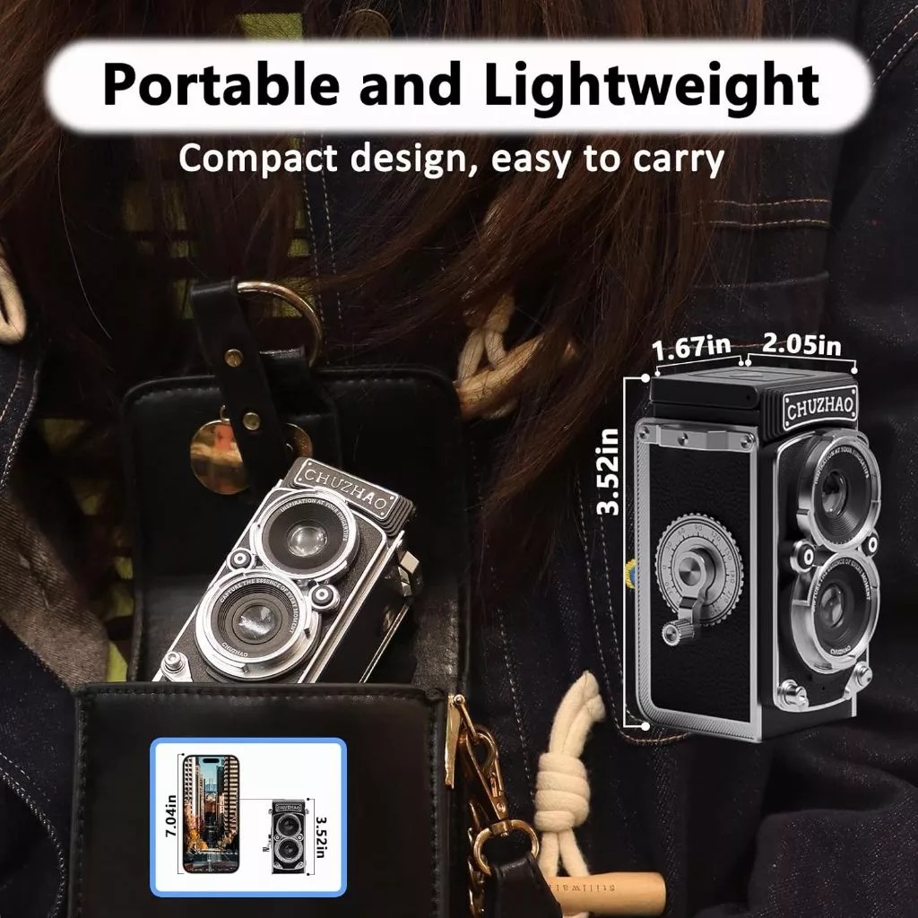 [ส่งด่วน] กล้องดิจิทัล CHUZHAO M1 Digital Camera Retro TLR Style CHUZ ...