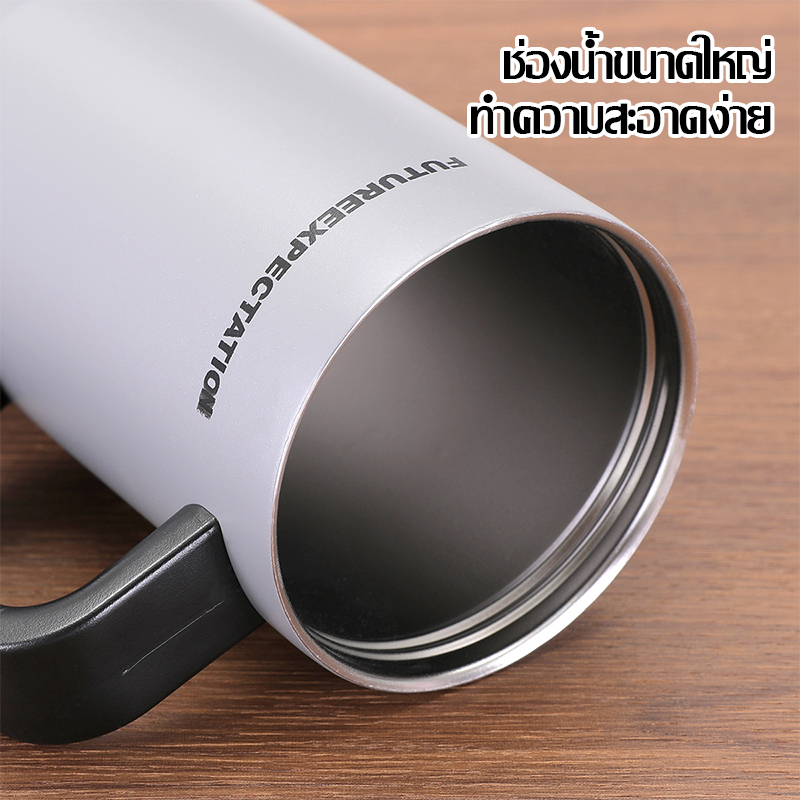 ถ้วยกาแฟเก็บความร้อน2025 สแตนเลส พร้อมหลอด จัดการถ้วยความร้อน แก้วกาแฟ ถ้วยน้ำความ 710ML-236 ...