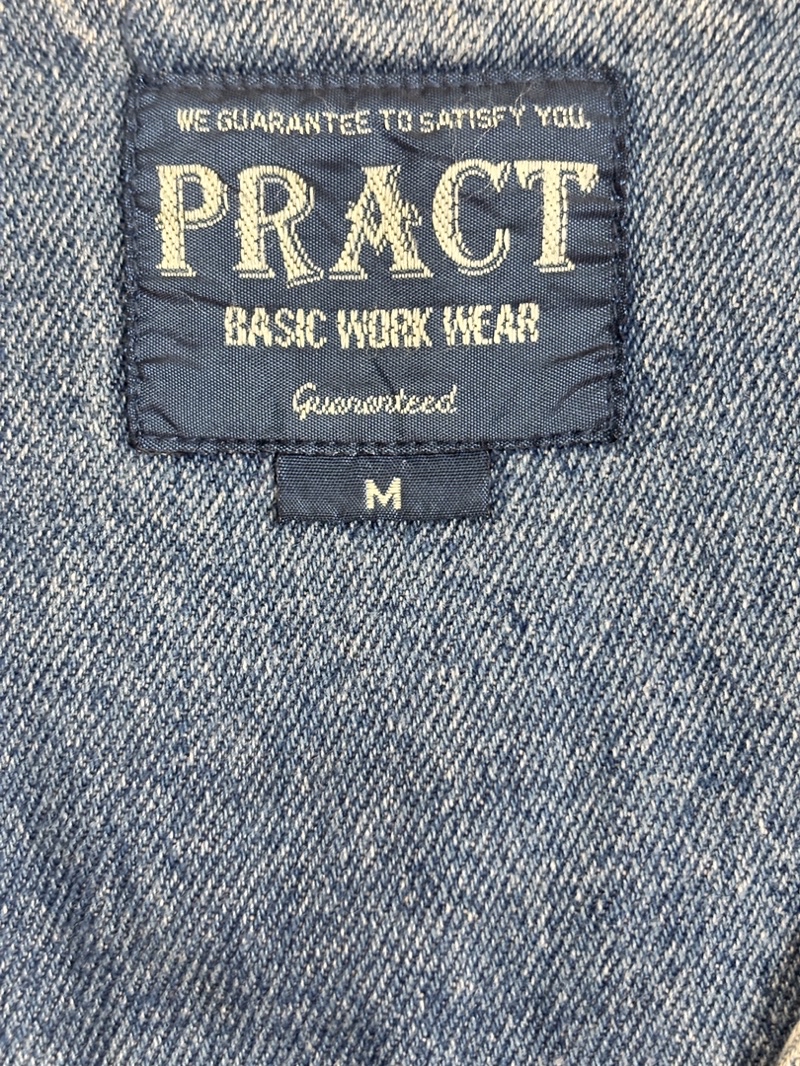 jย8 กั๊ก มือสอง PRACT STUDIO] เสื้อกั๊กยีนส์วินเทจ เสื้อยีนส์ ขนาด: M | Shopee Thailand