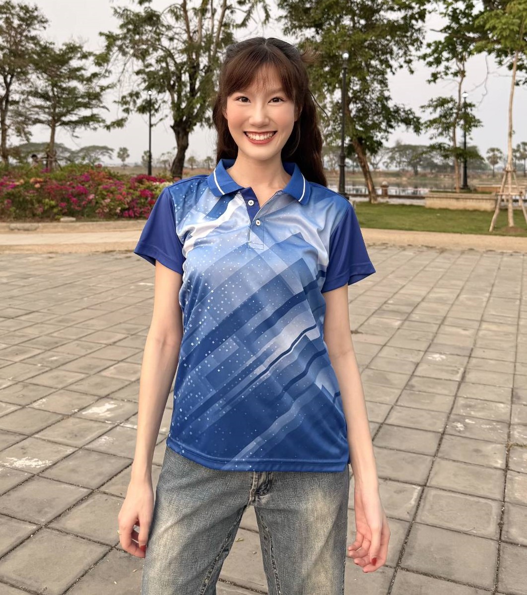 ***ของแท้ส่งไว** เสื้อคอปกหญิง SA303 เสื้อกีฬาหญิง ทรงเข้ารูป แนะนำให้ ...