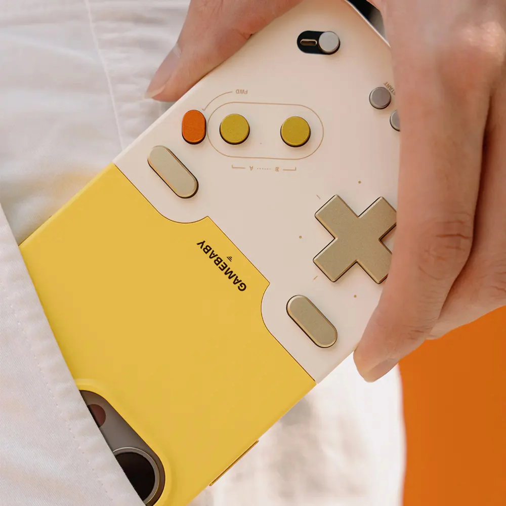 BITMO LAB Gamebaby Yellow เคสกันกระแทกพร้อมGameControllerกดได้เกรดพรีเมี่ยม เคสสำหรับ ...