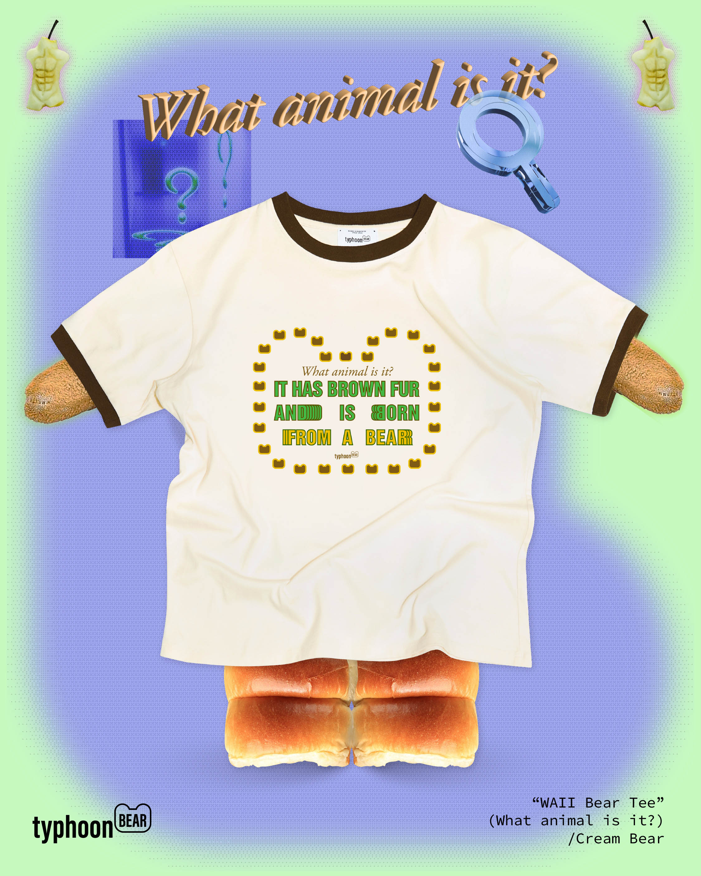 T-Shirt - “WAII Bear Tee” (What animal is it?) | Shopee Thailand