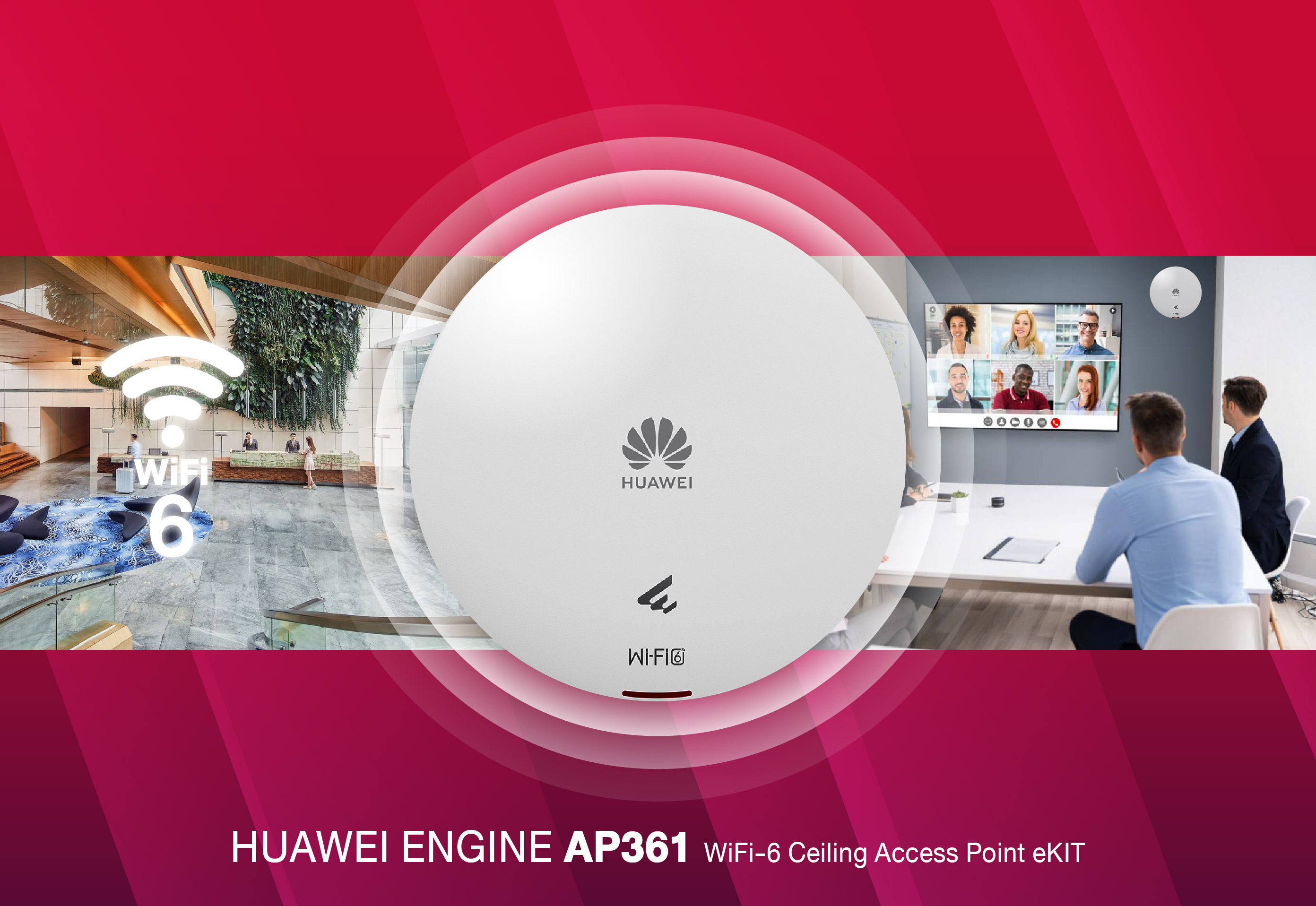 (สินค้าขายดีอันดับ 1) Huawei eKit รุ่น AP361 Access Point Wi-Fi 6 ขยายสัญญาณ Wifi ความเร็วสูง ส ...