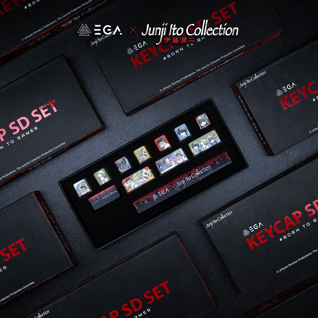 Set Keycap SD “EGA X JUNJI ITO COLLECTION” เซ็ทคีย์แคป 12 ปุ่มลาย "คลัง ...