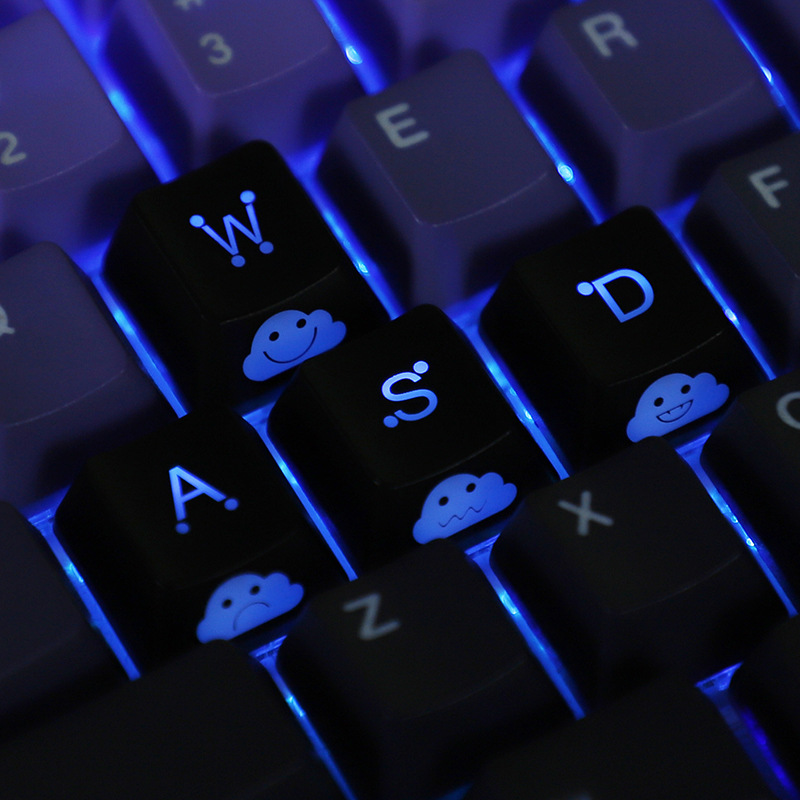 ปุ่มคีย์แคป Replacement WASD Arrow Keycaps OEM Profile แบบ Double Shot ...