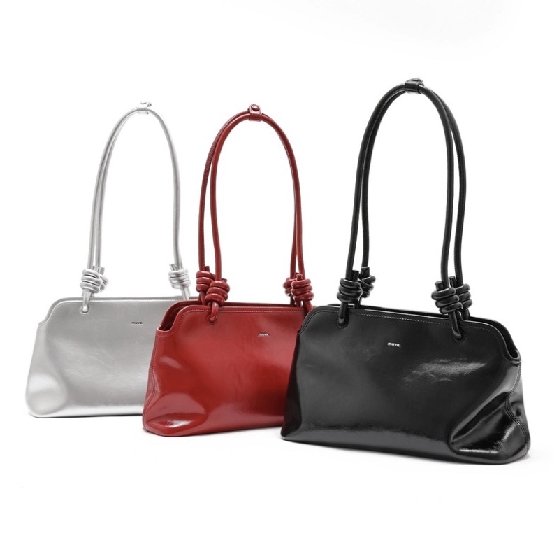 New ️Muva | muva small knot shoulder bag กระเป๋าสะพายไหล่หนังแท้ ...