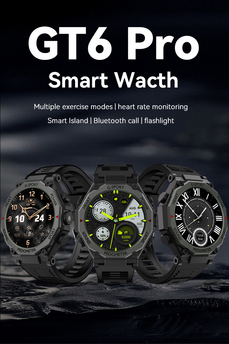 CASGOO GT6 Pro สมาร์ทวอทช์ smartwatch Bluetooth โทรออกได้ กันน้ำ 1.52 ...