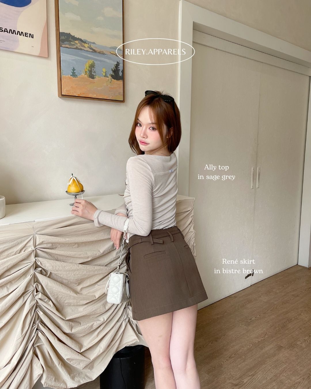 Riley.apparels - Ally top เสื้อแขนยาวผ้าบาง 9129 | Shopee Thailand