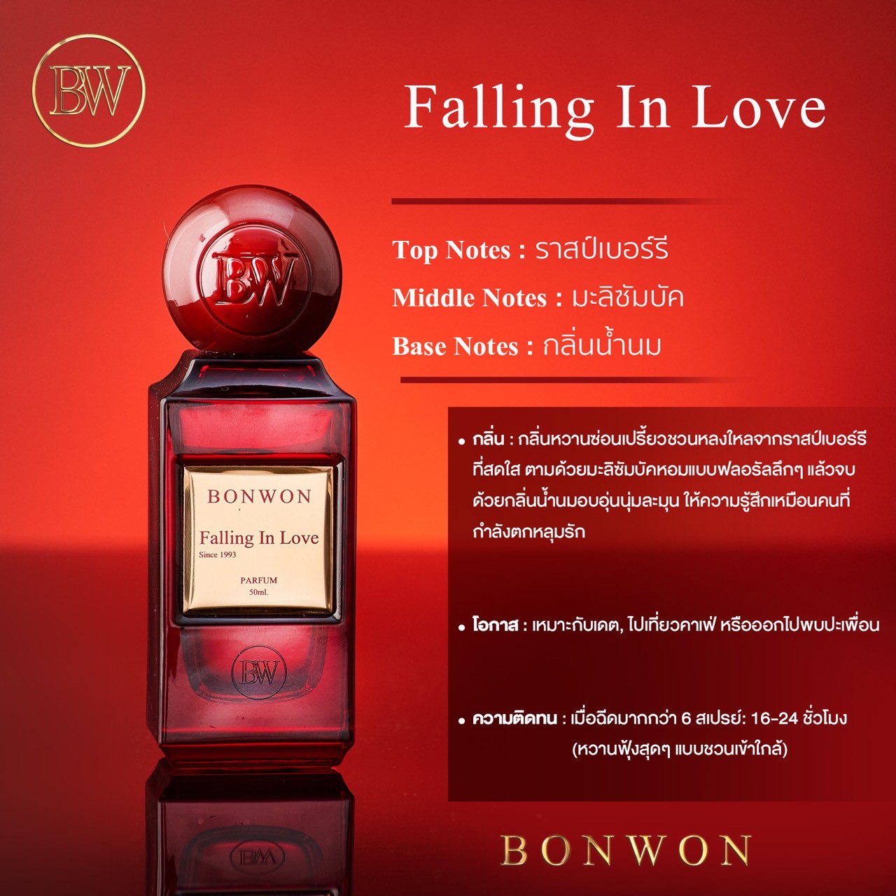 น้ำหอม Bonwon Private Collection 2025 - ติดทน 16-24 ชั่วโมง ขนาด 50 mL ...