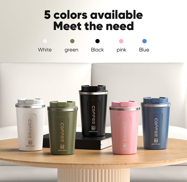 Polarbear แก้วกาแฟพกพา เก็บความเย็น 380ML 510ML แก้วกาแฟ แก้วเก็บอุณหภูมิ สแตนเลสแบบพกพา น้ำ ...