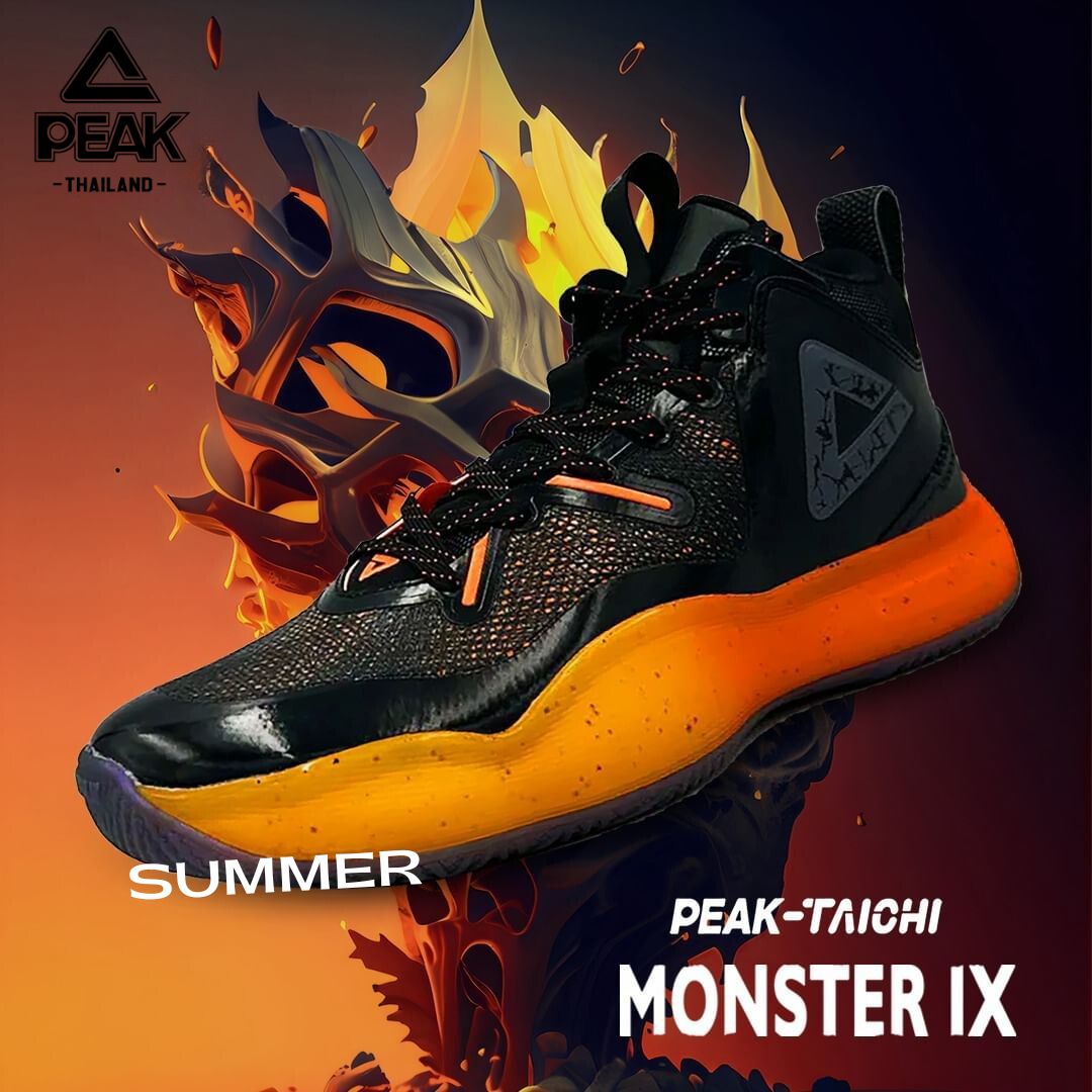 PEAK "Monster IX" ET34071A รองเท้าบาสเกตบอล พีค ไทชิ คาร์บอน นุ่ม ...
