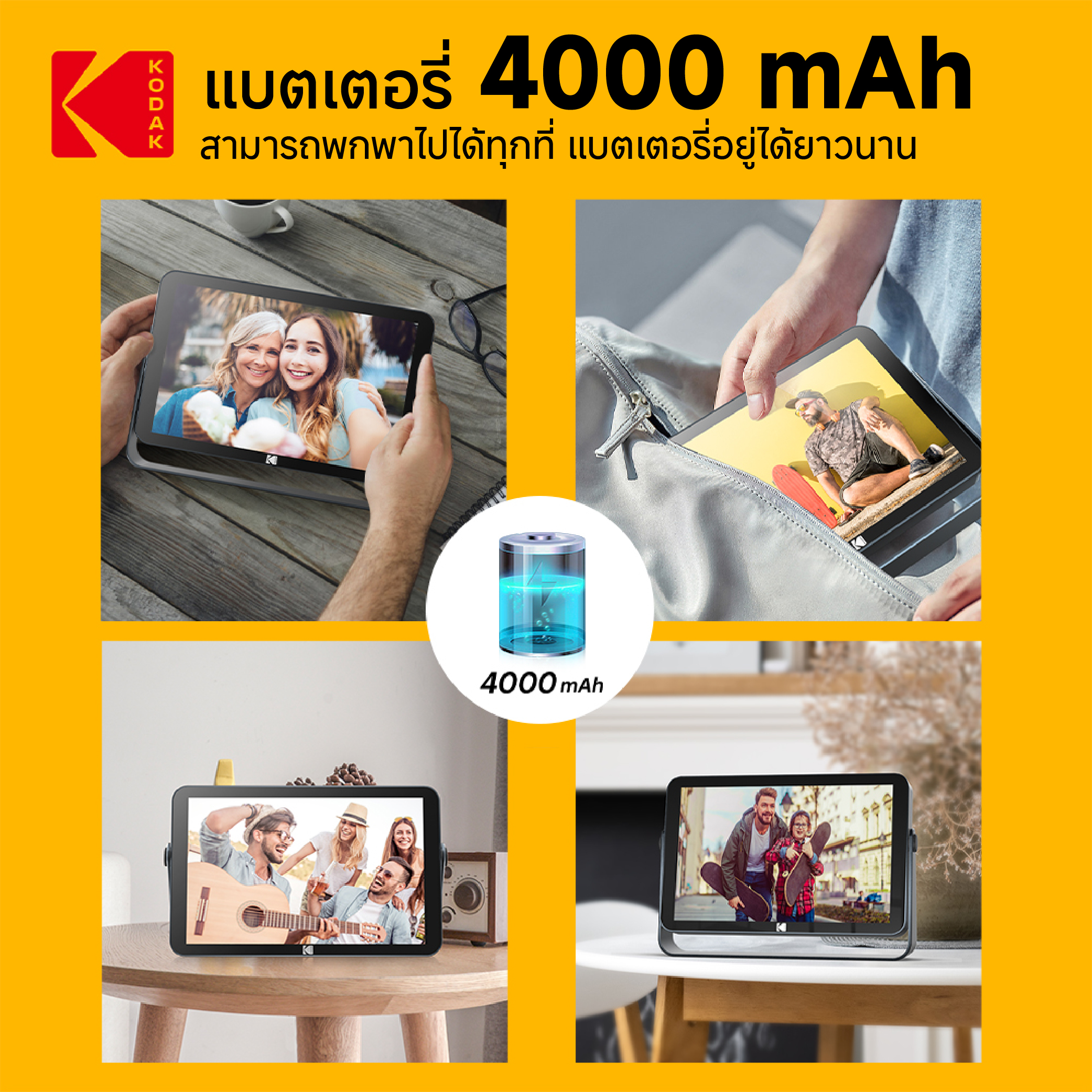 KODAK RWF-109V Photo Frame with WiFi Iron Gray กรอบรูปดิจิตอล 10.1 นิ้ว | Shopee Thailand