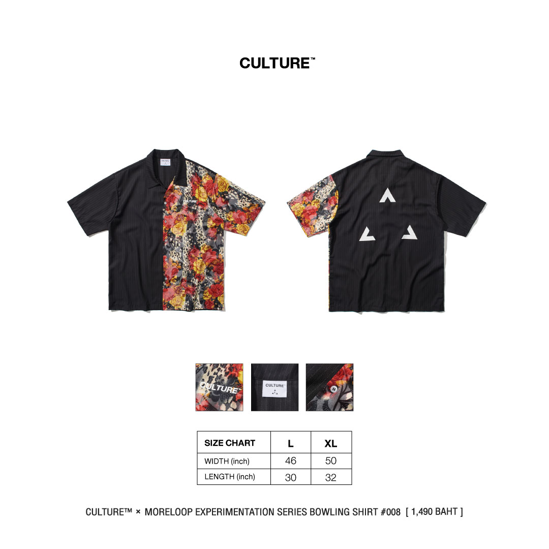 Culture™ x Moreloop Experimentation Series Bowling Shirt | เสื้อฮาวาย | เสื้อเชิ้ต | เสื้อ ...