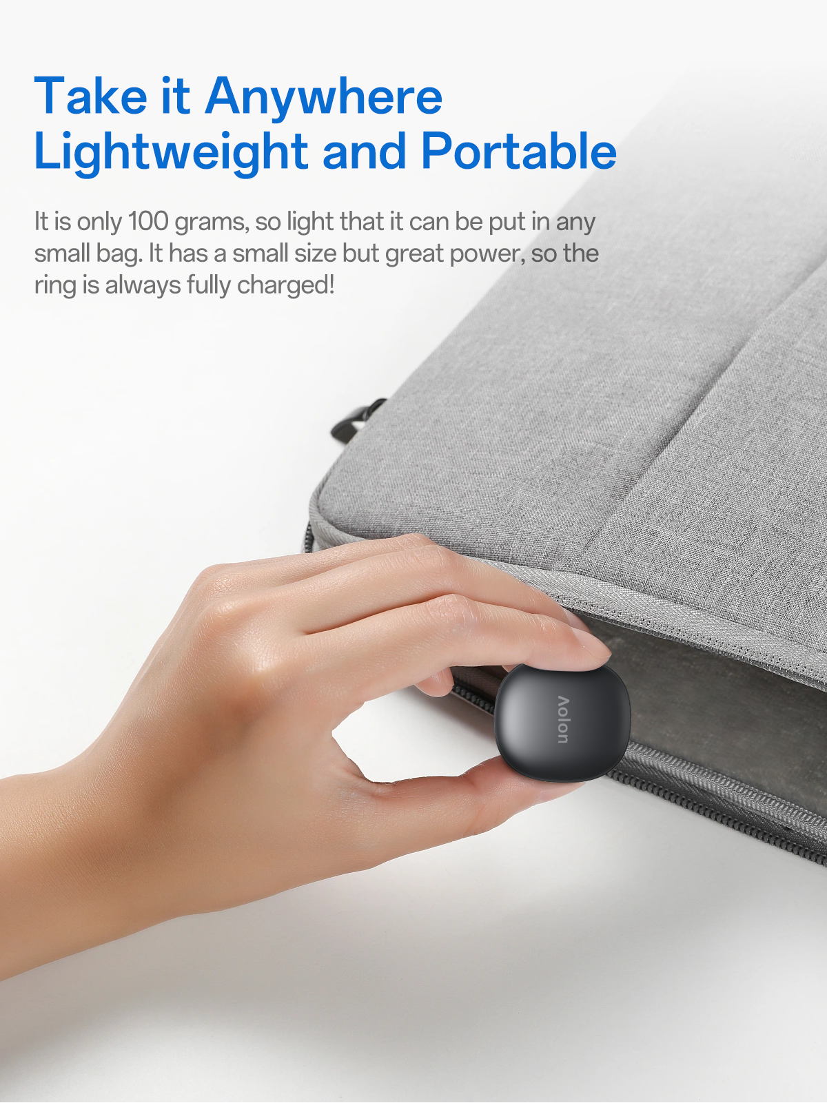 Aolon ARCB Ring Gen 3 กล่องชาร์จ 200mAh charge box การชาร์จแบบ Type-C ...