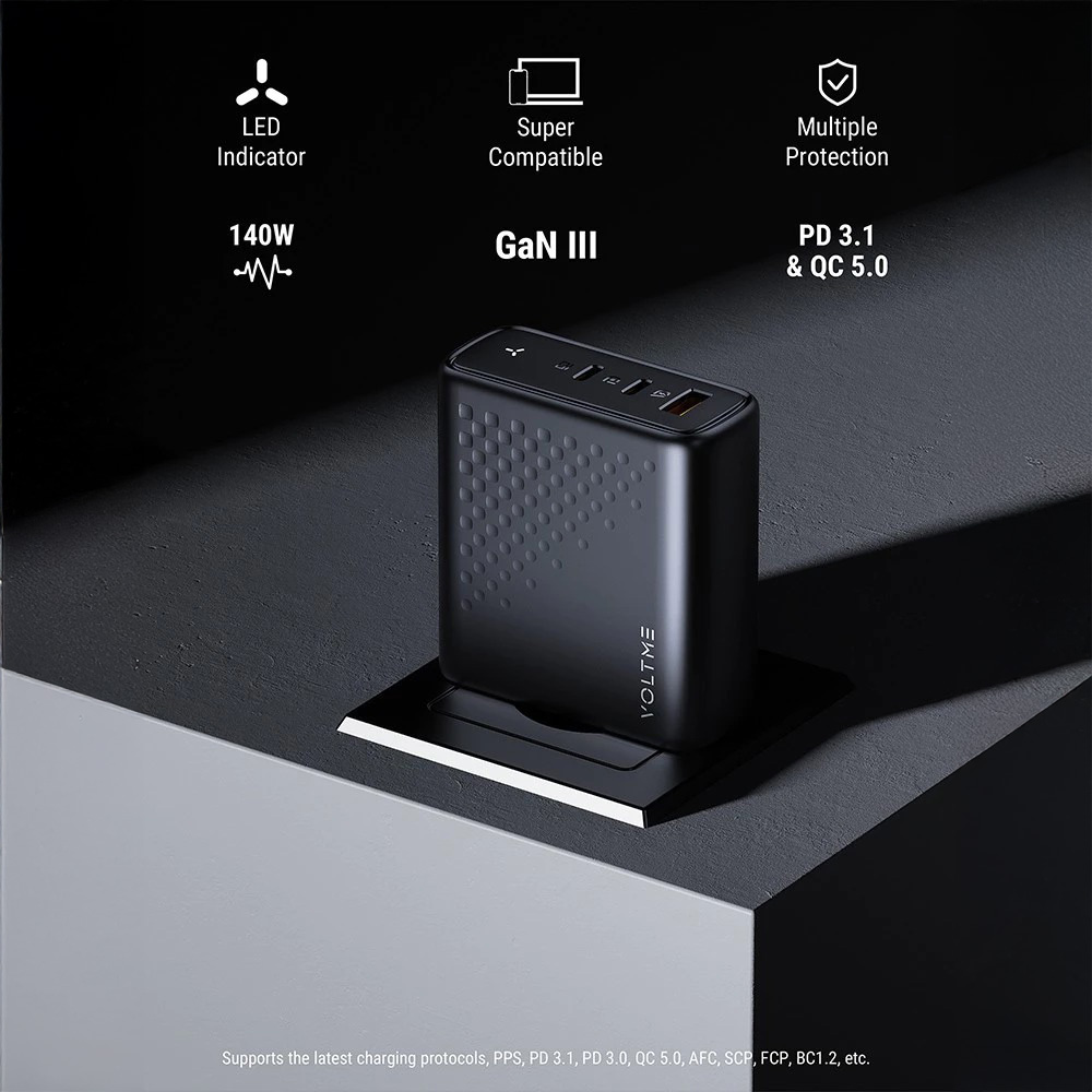 Voltme Revo 140 Triple Port PD 140W Charger Adapter อะแดปเตอร์ | Shopee Thailand