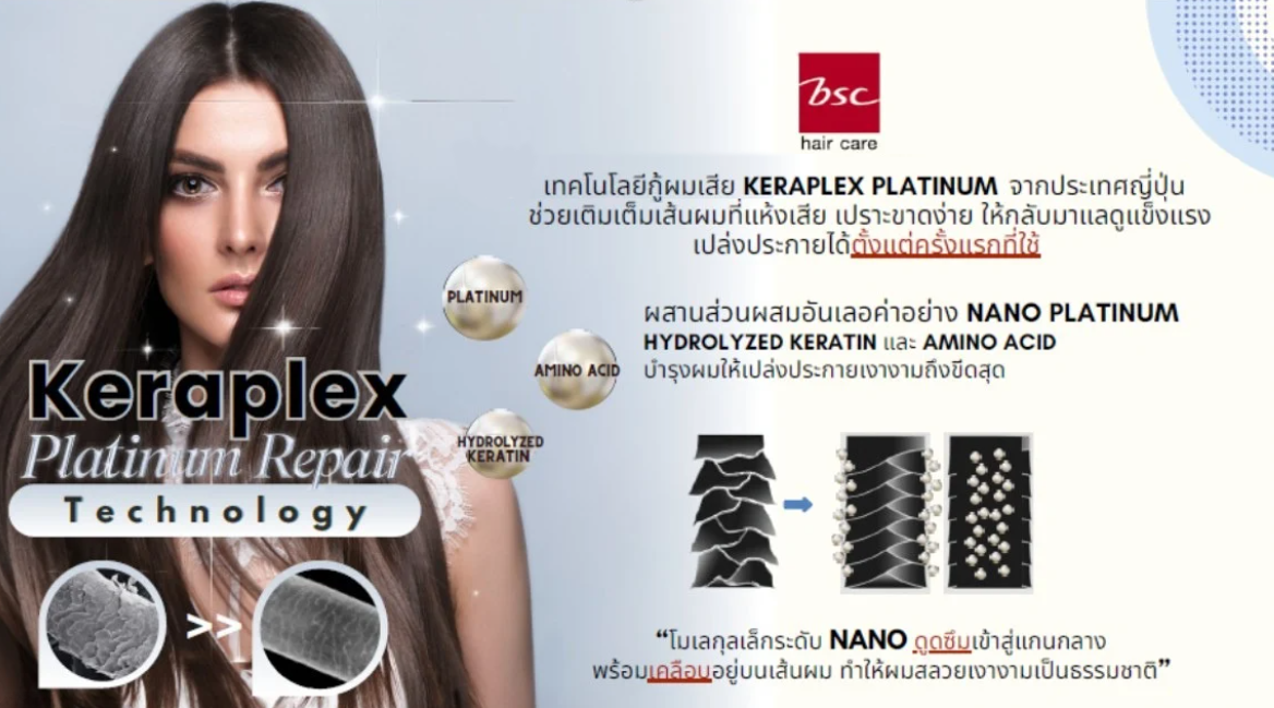 BSC Hair Care Hair Smoothie Treatment 400g ทรีทเม้นท์บำรุงผมด้วยเคราติน ...