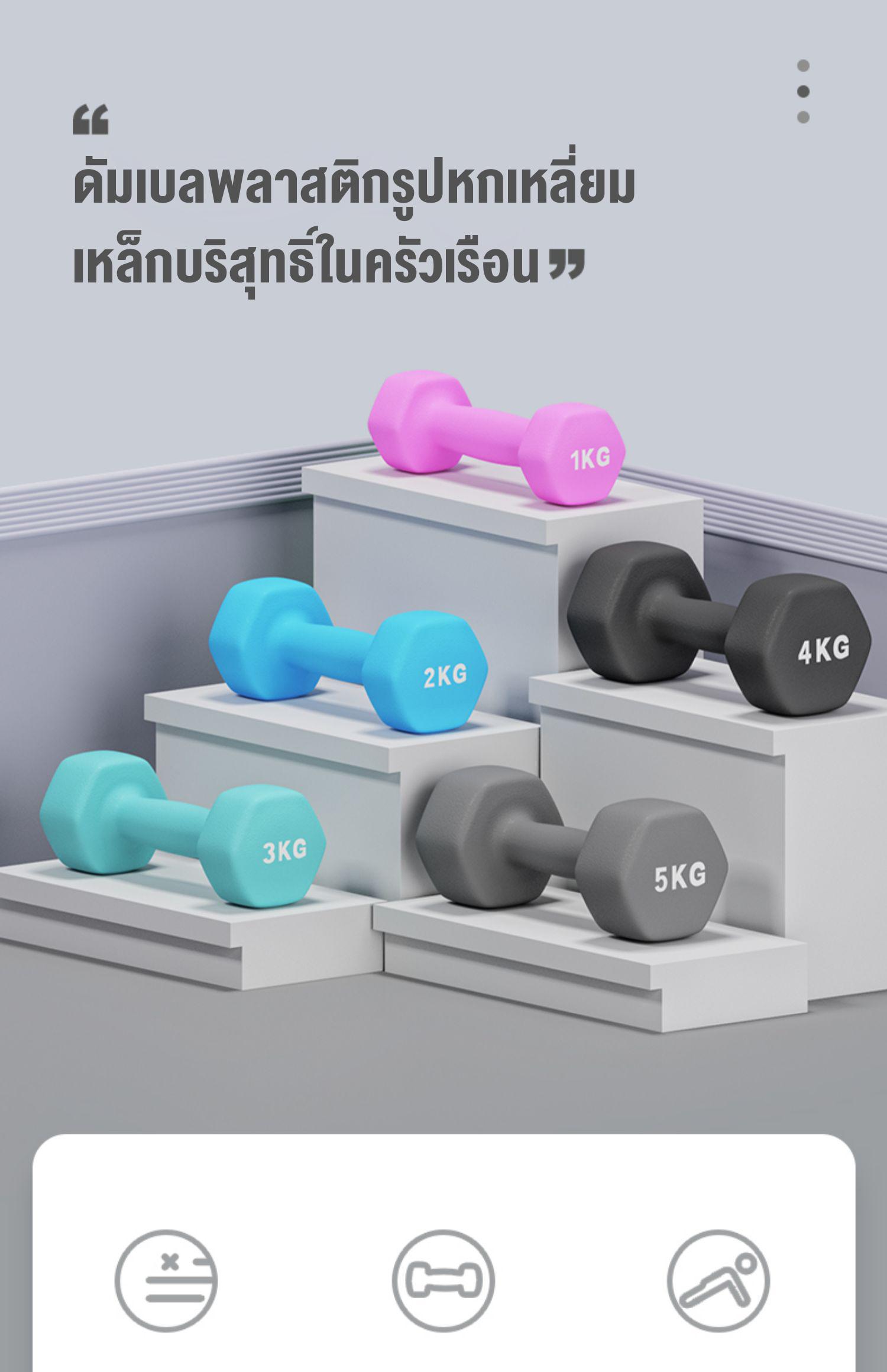 KEEP GOING MAX ดัมเบล Dumbbells สำหรับลดไขมันต้นแขน ออกกำลังกาย ฟิตเนส ...