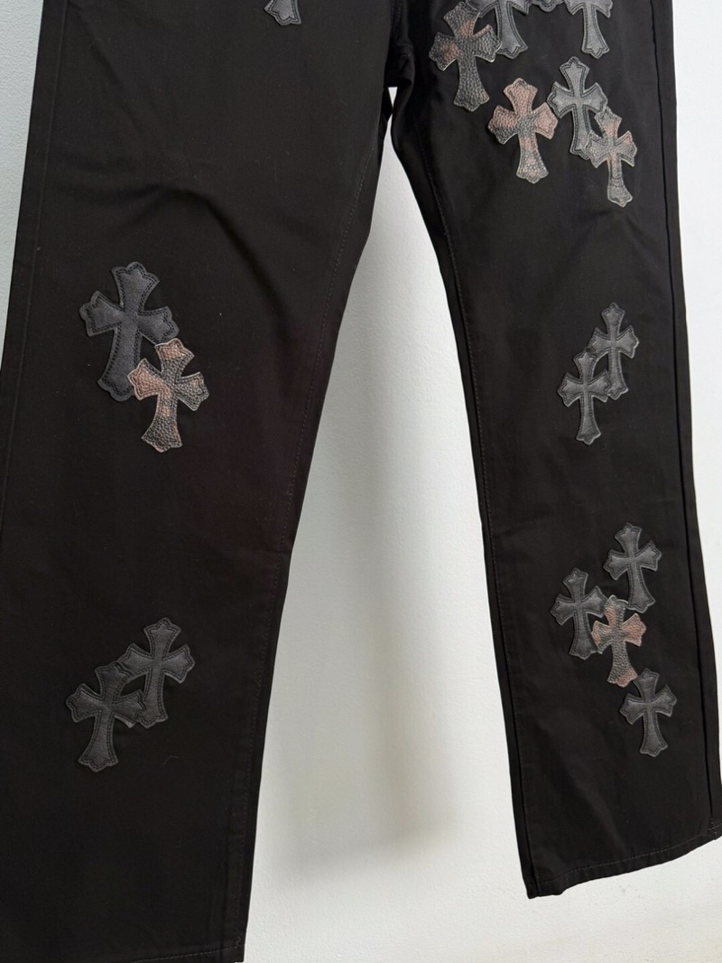 กางเกงขายาว Chrome Hearts Camouflage Black Cross Patch Carpenter Pants | Shopee Thailand